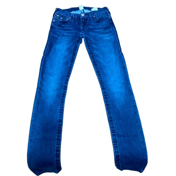 True Religion | Jeans | True Religion Darker Blue Wash Straight Jeans ...